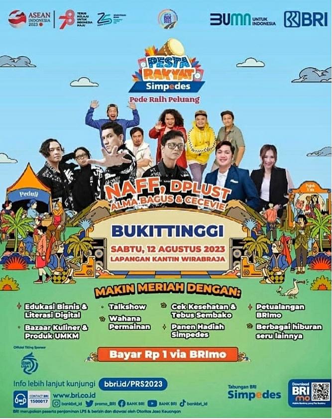 Jangan Ketinggalan! Pesta Rakyat Simpedes BRI 2023 Hadirkan Naff